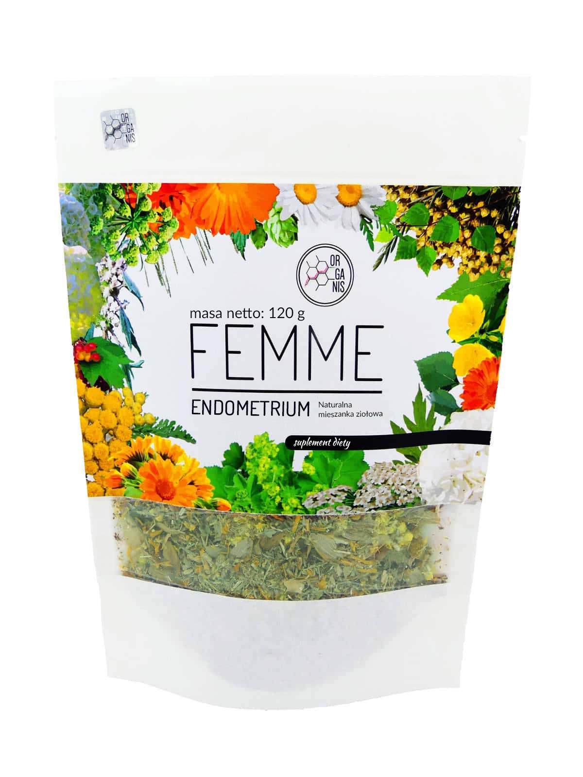 ORGANIS ENDOMETRIUM | FEMME 100 G - Endometrioza Regulacja Cyklu ...